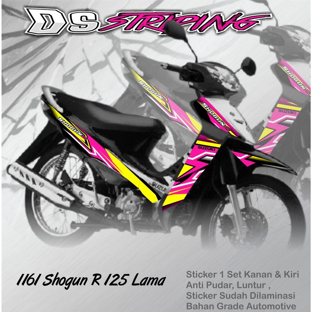 Jual 1161 Stiker Striping Shogun R 125 Lama Grafik Simpel Warna Variasi ...