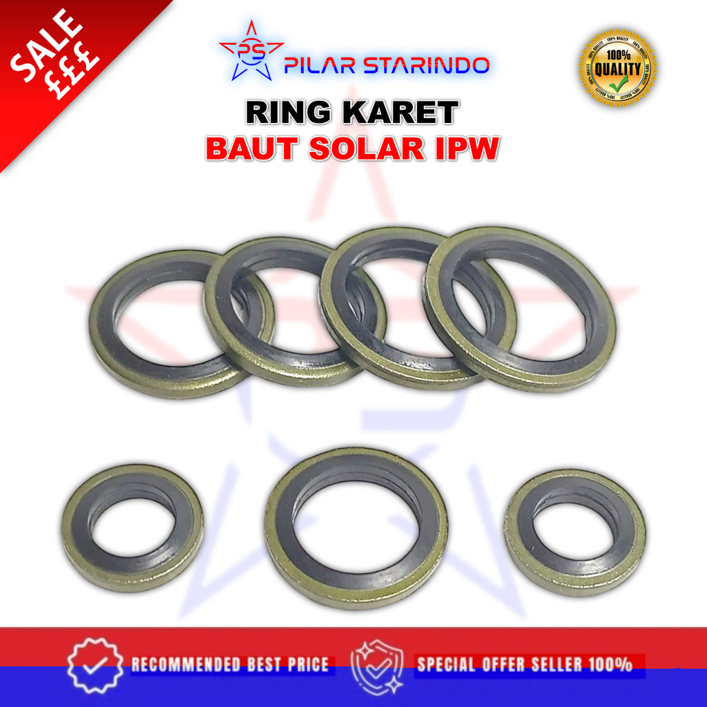 Jual PILAR IPW RING BAUT SOLAR 8 10 12 14 16 18 20 22MM WASHER SEAL RING KARET | Shopee Indonesia