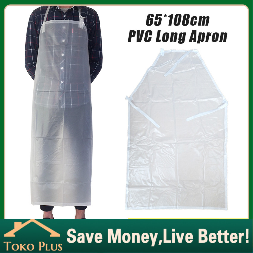 Jual Apron Celemek PVC Plastik Panjang Waterproof Multifungsi ...