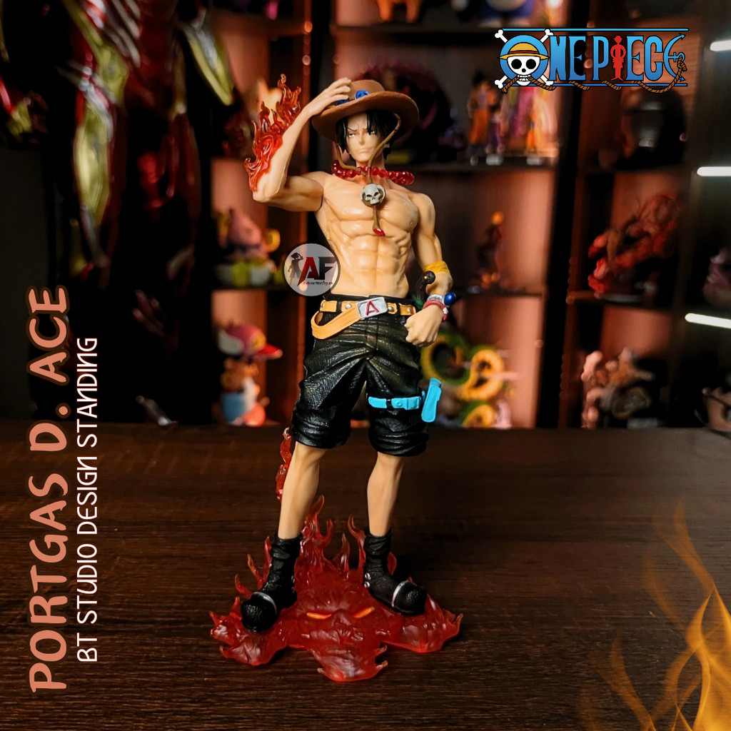 Jual Statue One Piece Portgas D. Ace Standing BT Studio 24cm Design ...