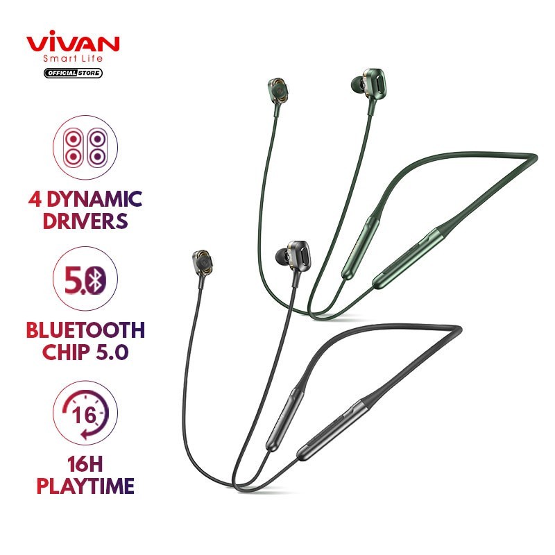 Jual VIVAN BLUETOOTH NECKBAND EARPHONE LIBERTY N100 - ORIGINAL | Shopee ...