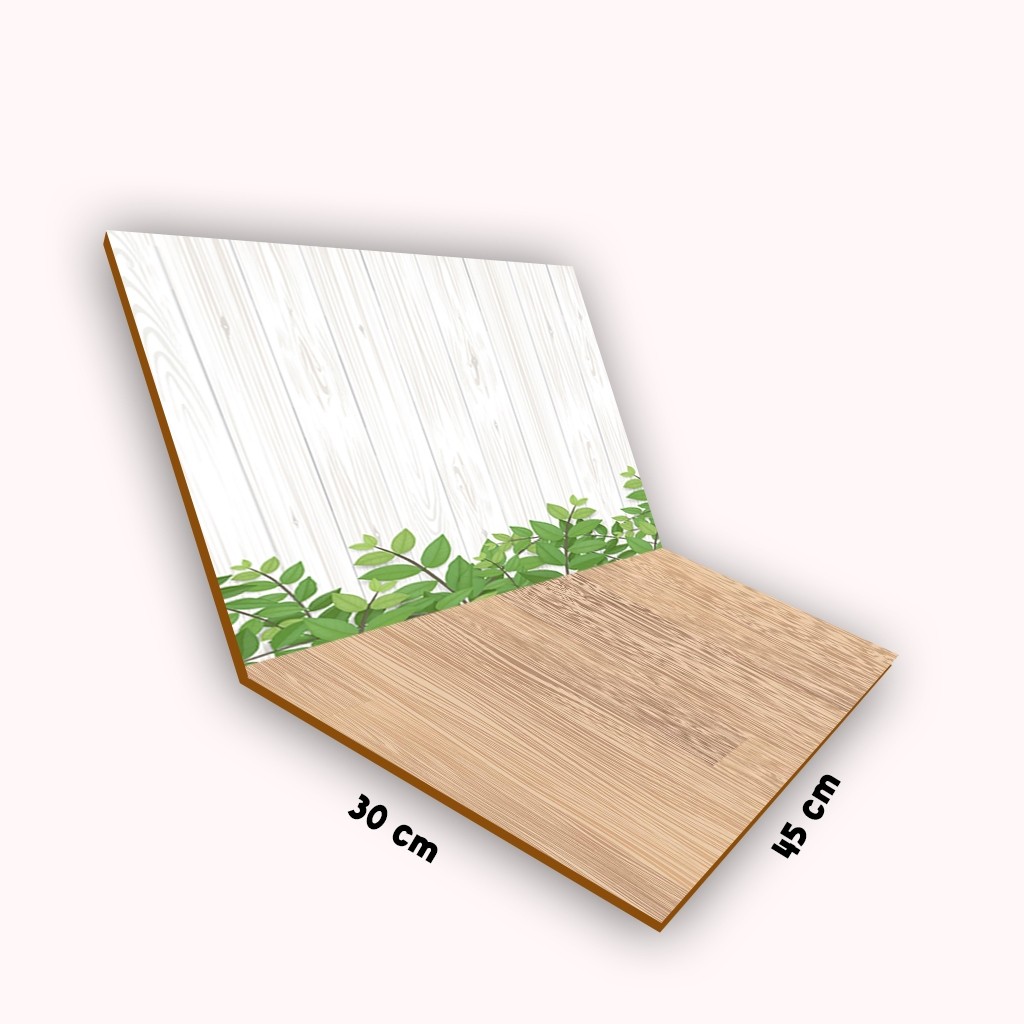 Jual bacdrop foto alas foto konten lipat 30x45 motive papan bunga ...