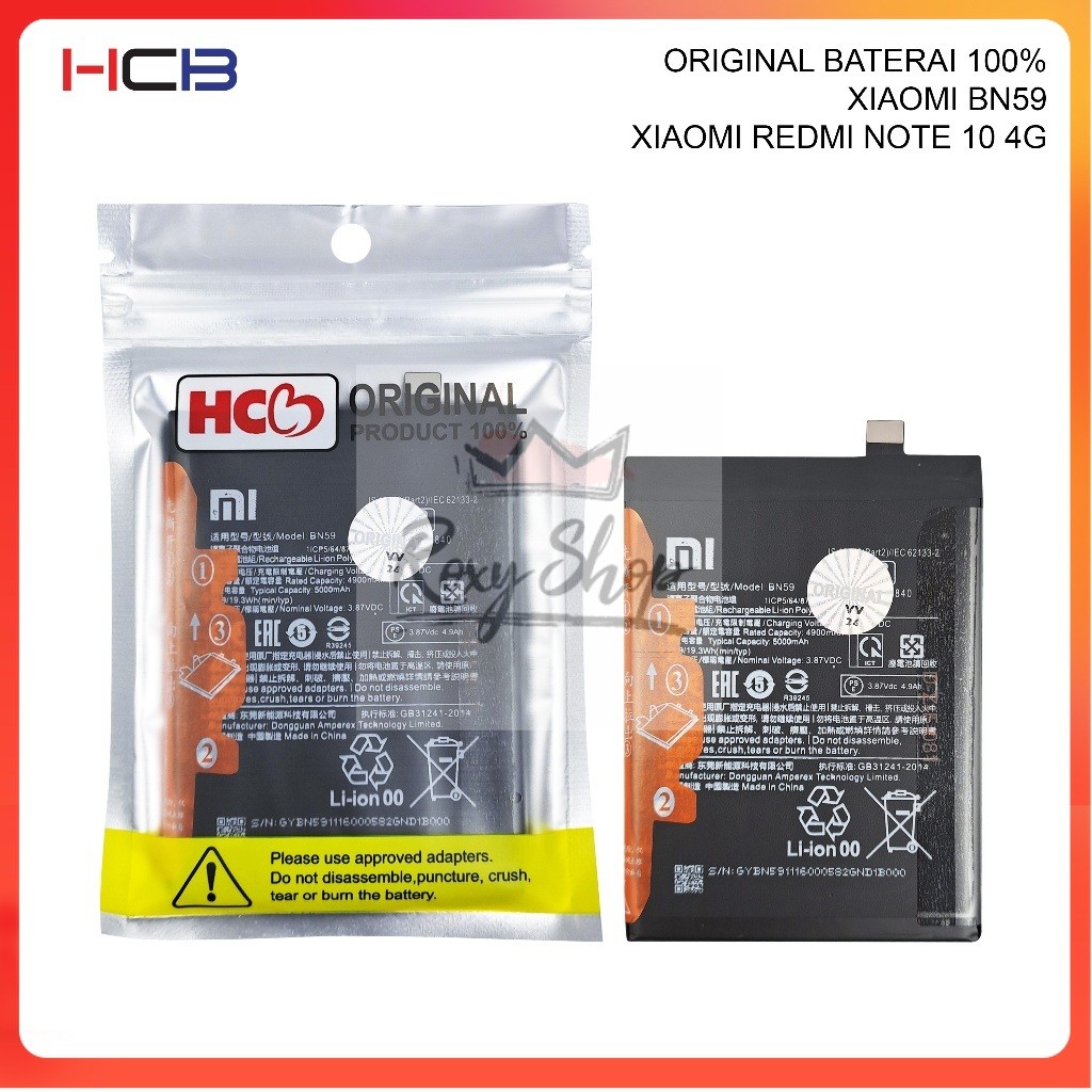 Jual BATTERY BATERAI XIAOMI BN59 REDMI NOTE 10 4G ORIGINAL | Shopee ...