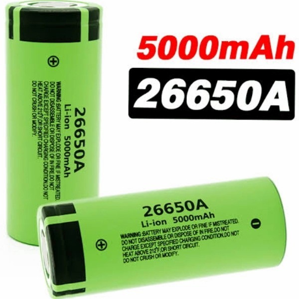 Jual BATTERY 26650 26650A BATRE BATERAI PANASONIC 5000MAH by Inspire Id ...