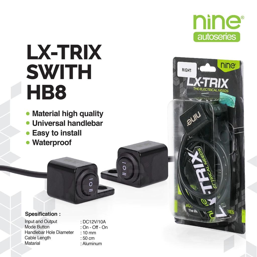 Jual Saklar Lampu Motor Mobil Spion On Off On Waterproof Alumunium 2 ...