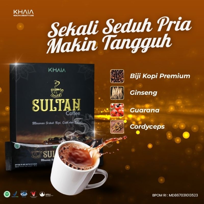Jual KHAIA Sultan Coffee Kopi Stamina Pria untuk Meningkatkan Kesuburan ...