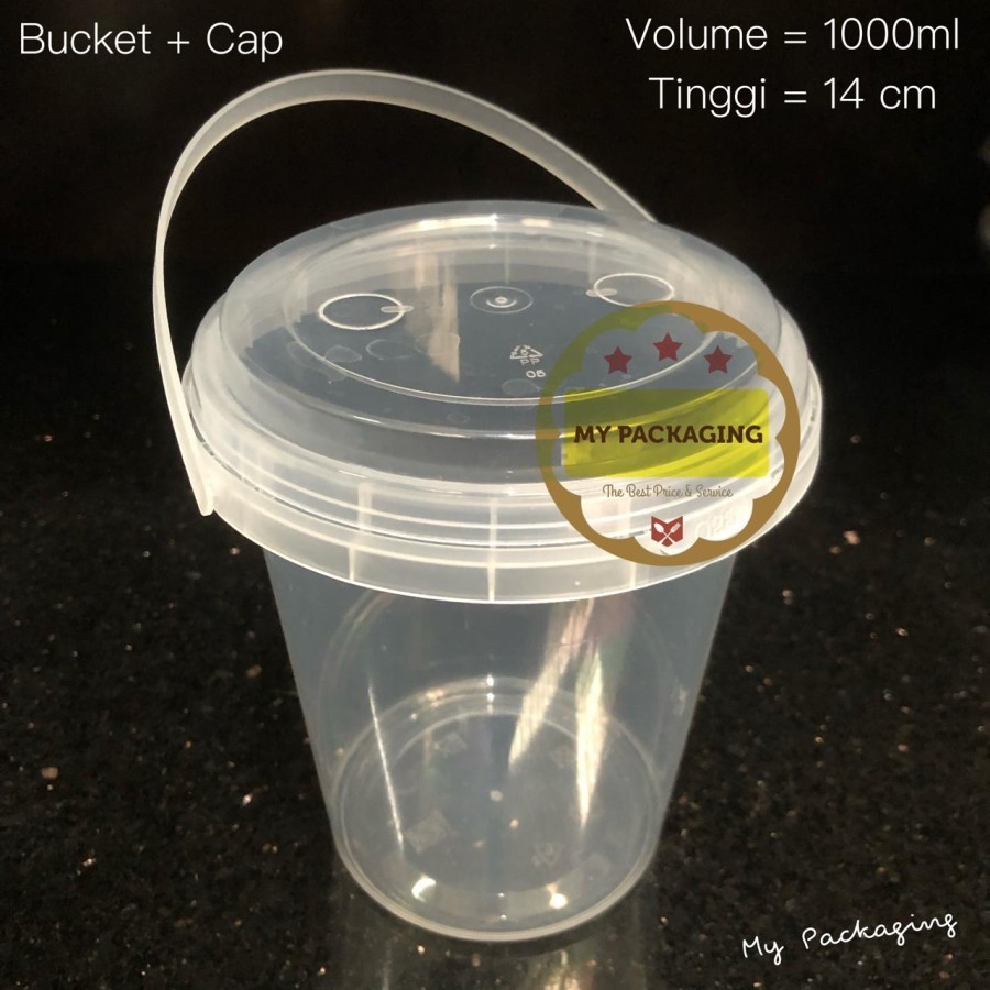 Jual Bucket 500ml 750ml 1000ml 1dus - Ember Dessert Box - Ember Minuman ...
