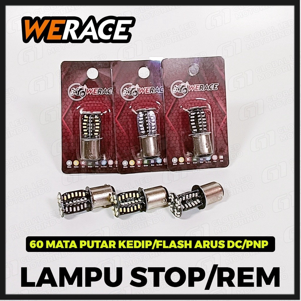 Jual LAMPU LED STOP REM 64 MATA PUTAR KEDIP / FLASH UNIVERSAL SEPEDA ...