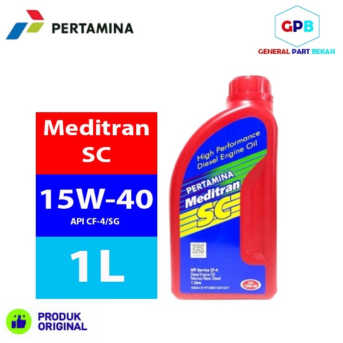 Jual Oli Mesin Pertamina Meditran SC Sae 15W-40 1 liter | Shopee Indonesia