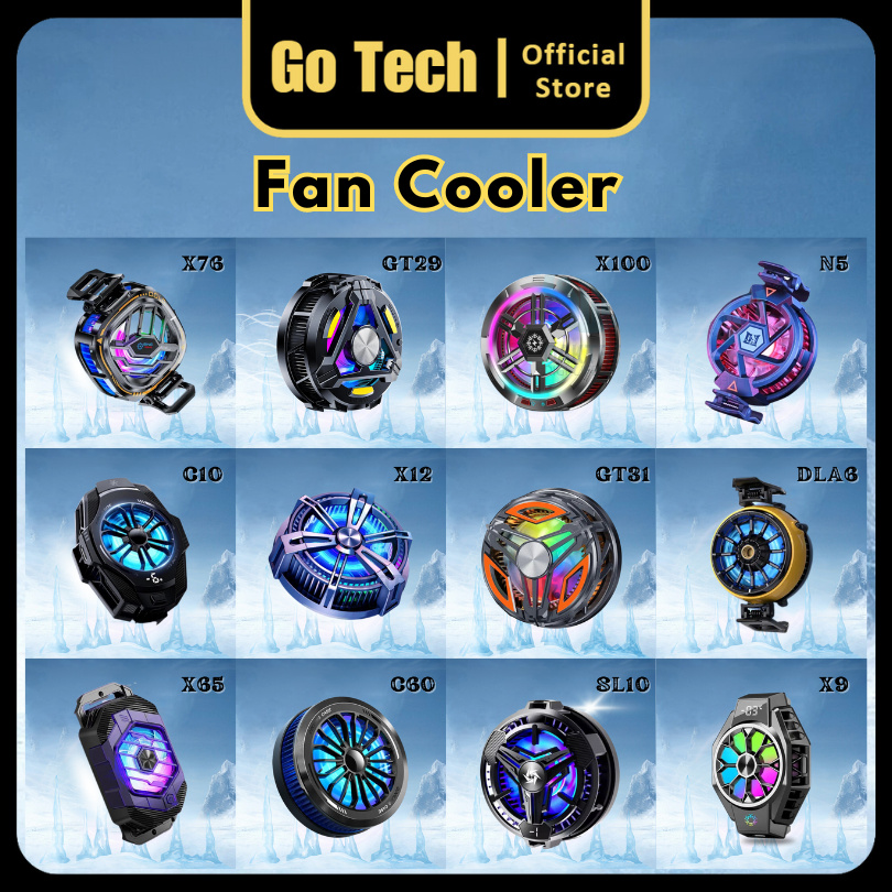 Jual Go Tech - Funcooler Gaming X76,SL10,DLA6,GT29,GT31,C10,C60,X65 ...