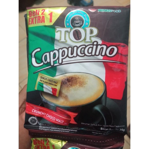 Jual Top coffee cappuccino 1renceng isi 15 sachet | Shopee Indonesia