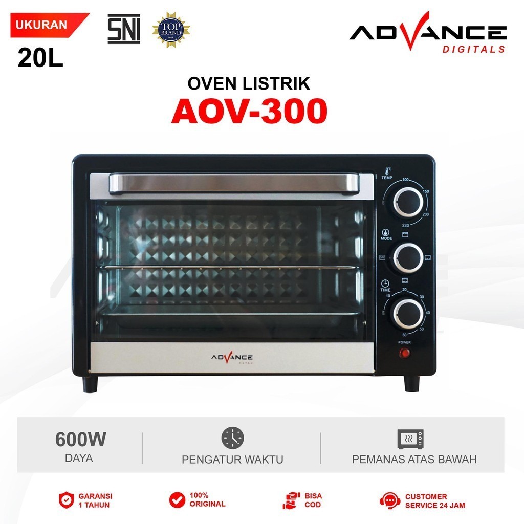 Jual Advance AOV-300 Electric Oven 20L Oven Listrik 600W Baki Nampan ...