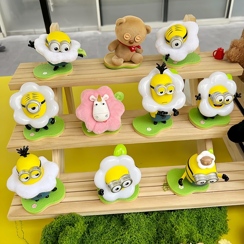 Jual Genuine Miniso Minions Series Flower Garden Box Cartoon Ornament ...