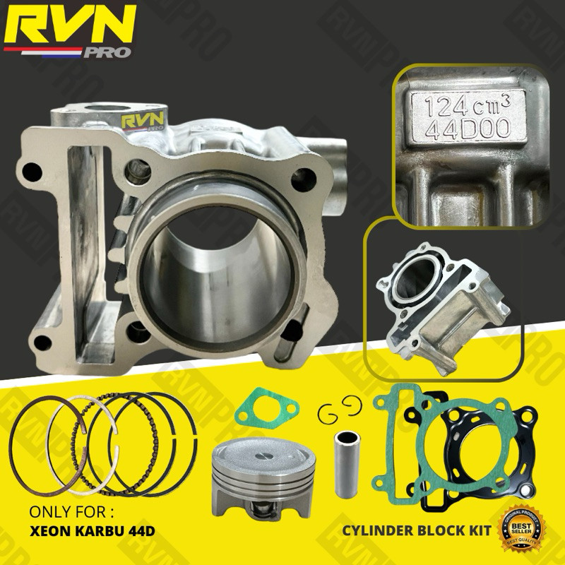 Jual BLOCK SEHER BORING BLOK SEHER KOMPLIT XEON KARBU ORIGINAL RVN 44D PLUS PISTON KIT RING ...