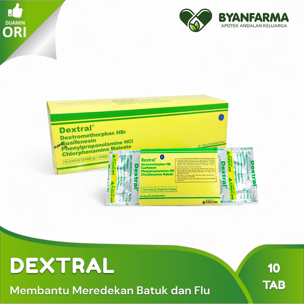 Jual Dextral 1 Strip isi 10 Tablet - Obat Flu Batuk Pilek ED Terbaru ...
