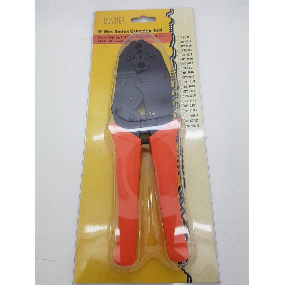 Jual Tang Crimping 9" HEX Series for F,BNC,TNC,N, UHF, ST, SC, SMA ...