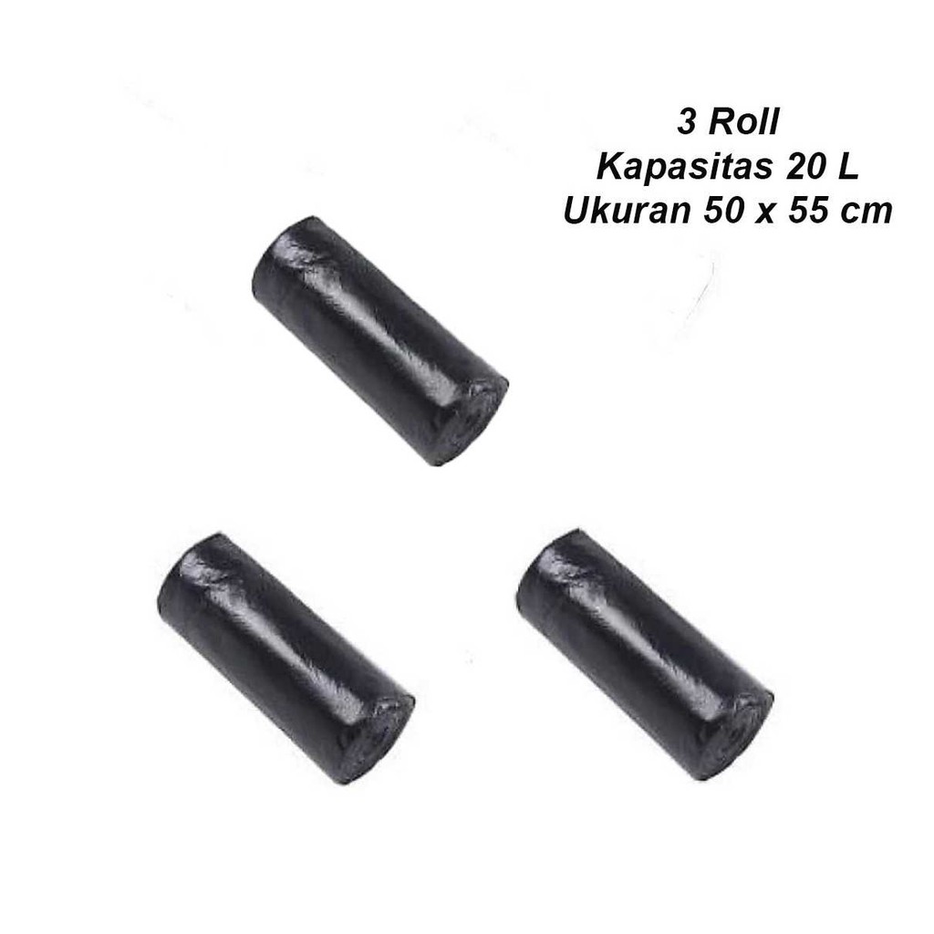 Jual Yi Mart Dorae Kantong Plastik Sampah Garbage Bags Disposable Trash 3 Roll 20L - INU80 ...