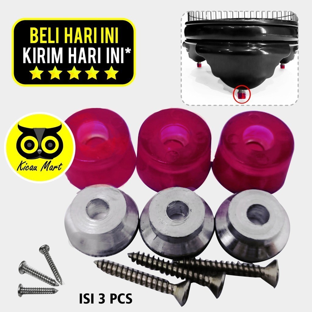 Jual KICAU MART KAKI TEBOK TOPI BESI BAJA ISI 3 PCS KAKI SANGKAR ...