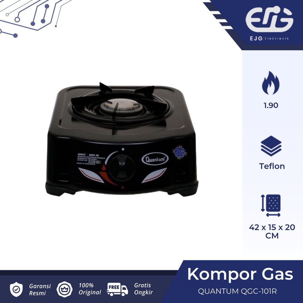 Jual Quantum Kompor Gas QGC 101 R QGC 101 A 1 Tungku Gas Stove QGC101R ...