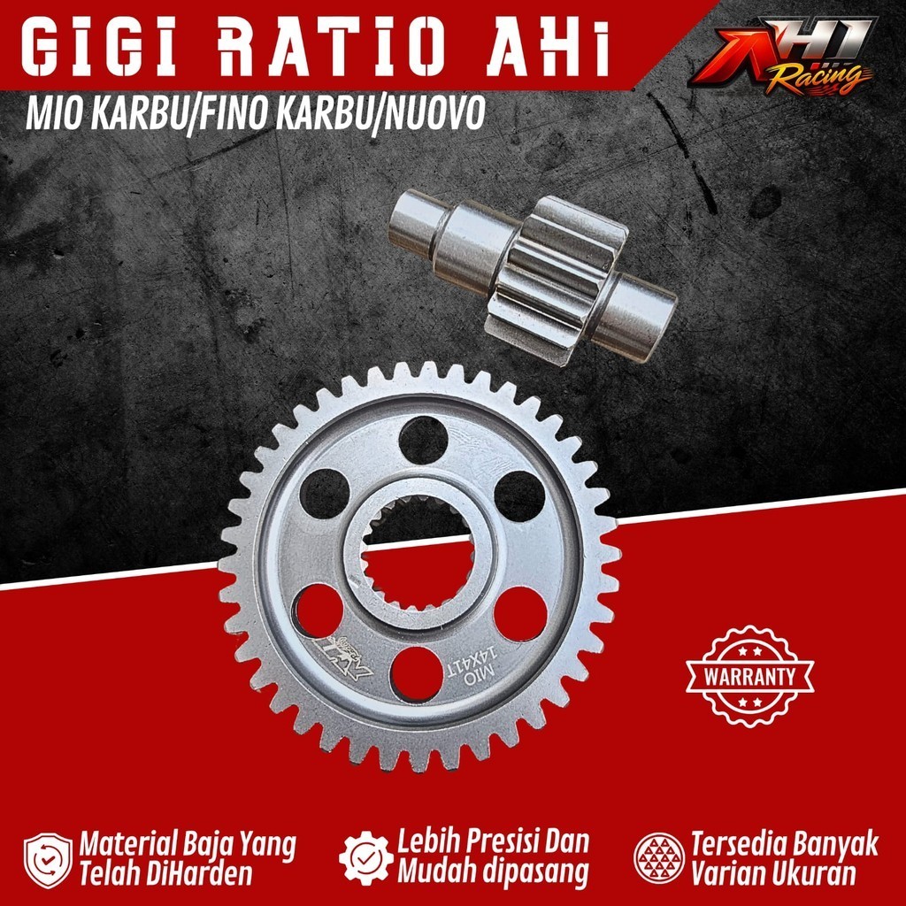 Jual Gear Gigi Ratio Rasio Mio Karbu Fino Nuovo 12/43 - 17/40 AH1 ...