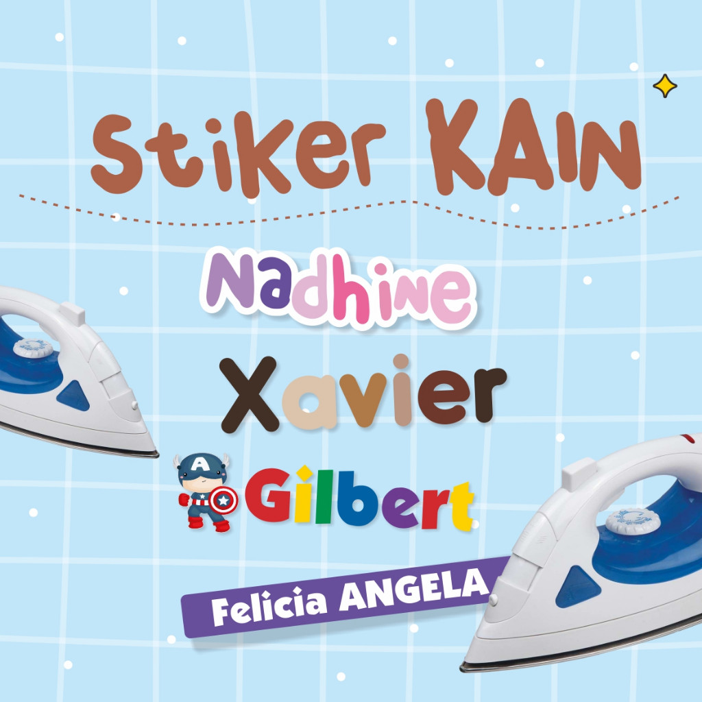 Jual Stiker Kain Setrika Label Nama Baju Viral | Shopee Indonesia