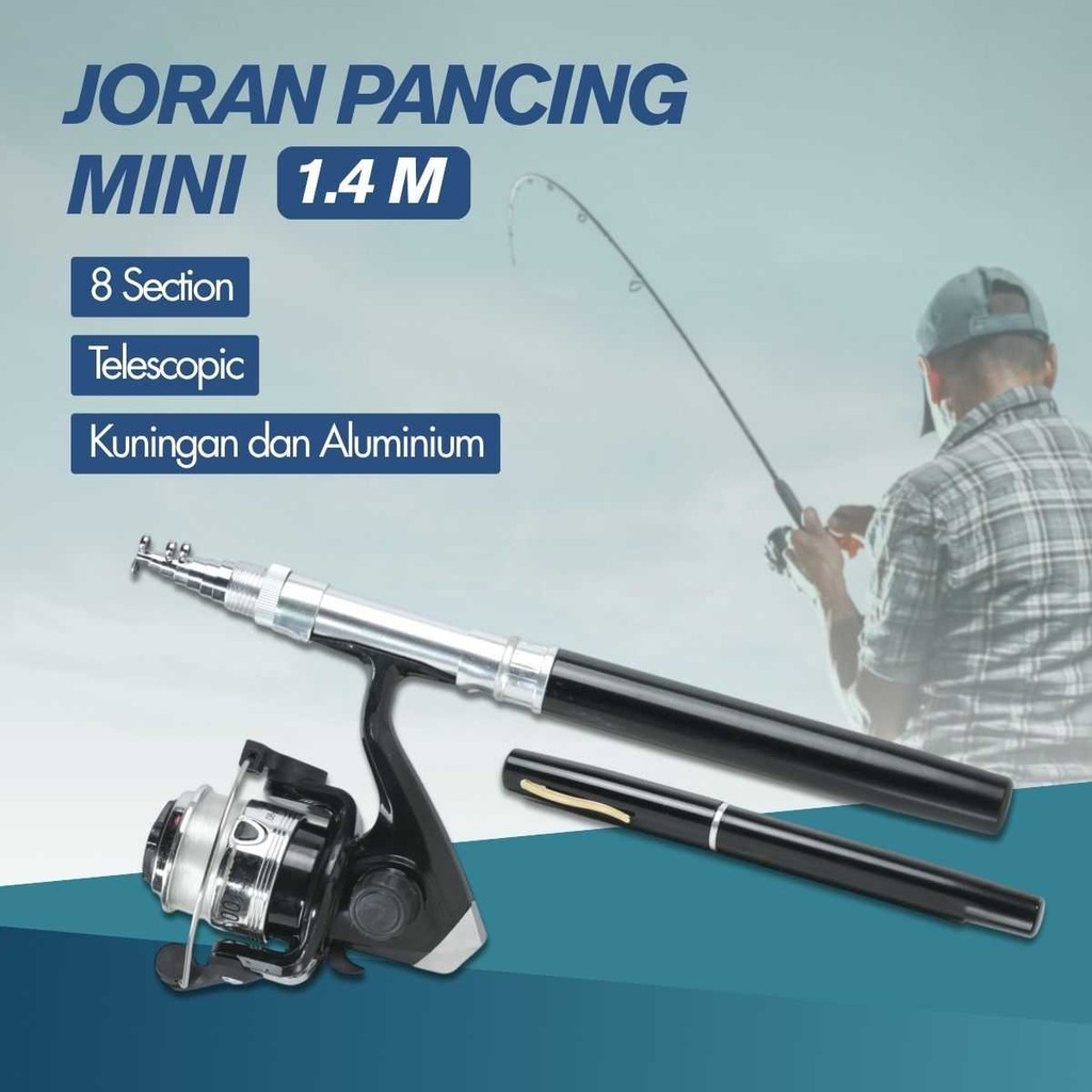 Jual Fishing Rot Pen Set Alat Pancing Joran Pancing Mini Fishing Joran ...