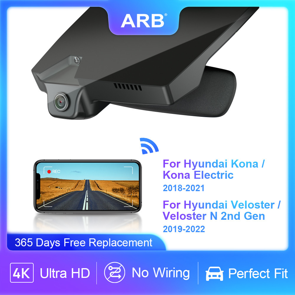 Jual ARB 4K Car DVR for Hyundai Kona/Kona Electric 2018-2025 & Veloster ...