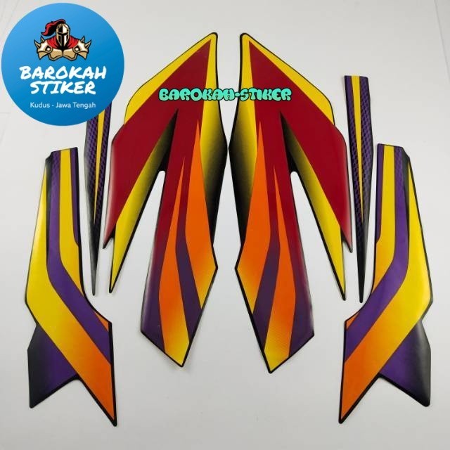 Jual Striping Stiker Polet list motor honda gl max glmax 2003 hitam lis ...