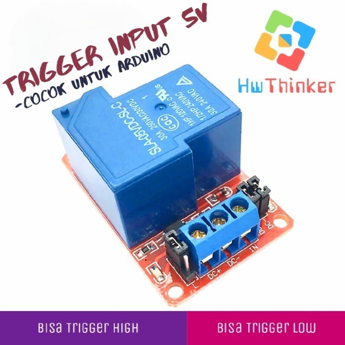 Jual DS99 Modul Relay 1Ch 1 Ch Channel 5V 30A Input Aktif High Low Dual Trigger | Shopee Indonesia