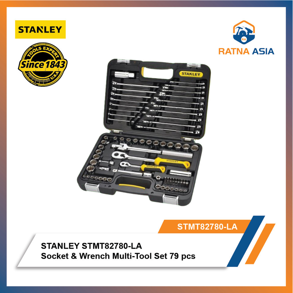 Jual Stanley STMT82780 Hand tools set mechanic Multi-Tool Set 79 Pcs ...