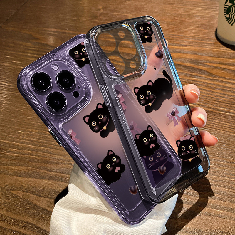 Jual Shockproof premium hitam kucing Case hp Redmi 13x A5 a3 12 12c 9a 9c note 13 pro plus 13c ...