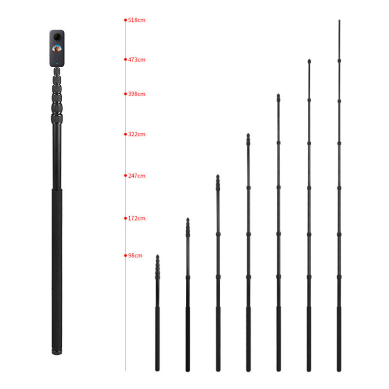 Jual 3m 5m Selfie Stick Aluminum Alloy Monopod Telescopic Adjustable ...