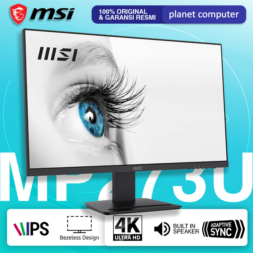 Jual Monitor LED MSI Pro MP273U 27" IPS 4K UHD 3840x2160 Speaker Vesa ...