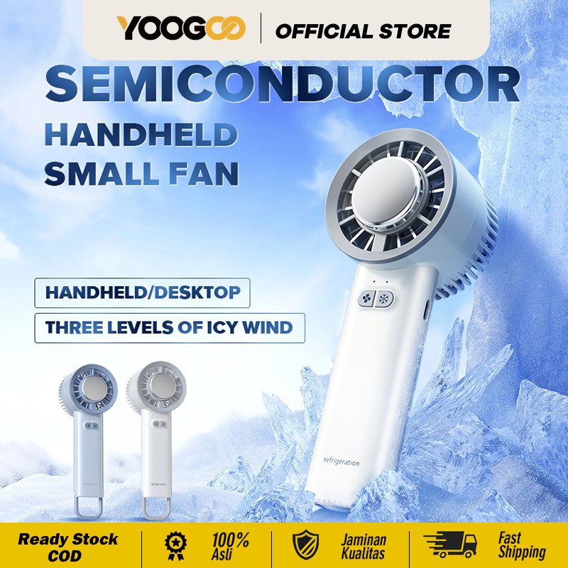 Jual YOOGOO 5000mAh Kipas Angin Portable Mini Fan Pendinginan Es Turbo ...