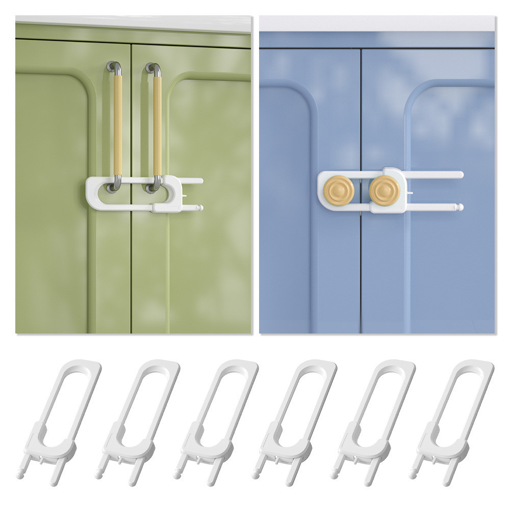 Jual SAFELON 6 PCS Child Safety Adjustable Sliding Cabinet Locks, Baby ...