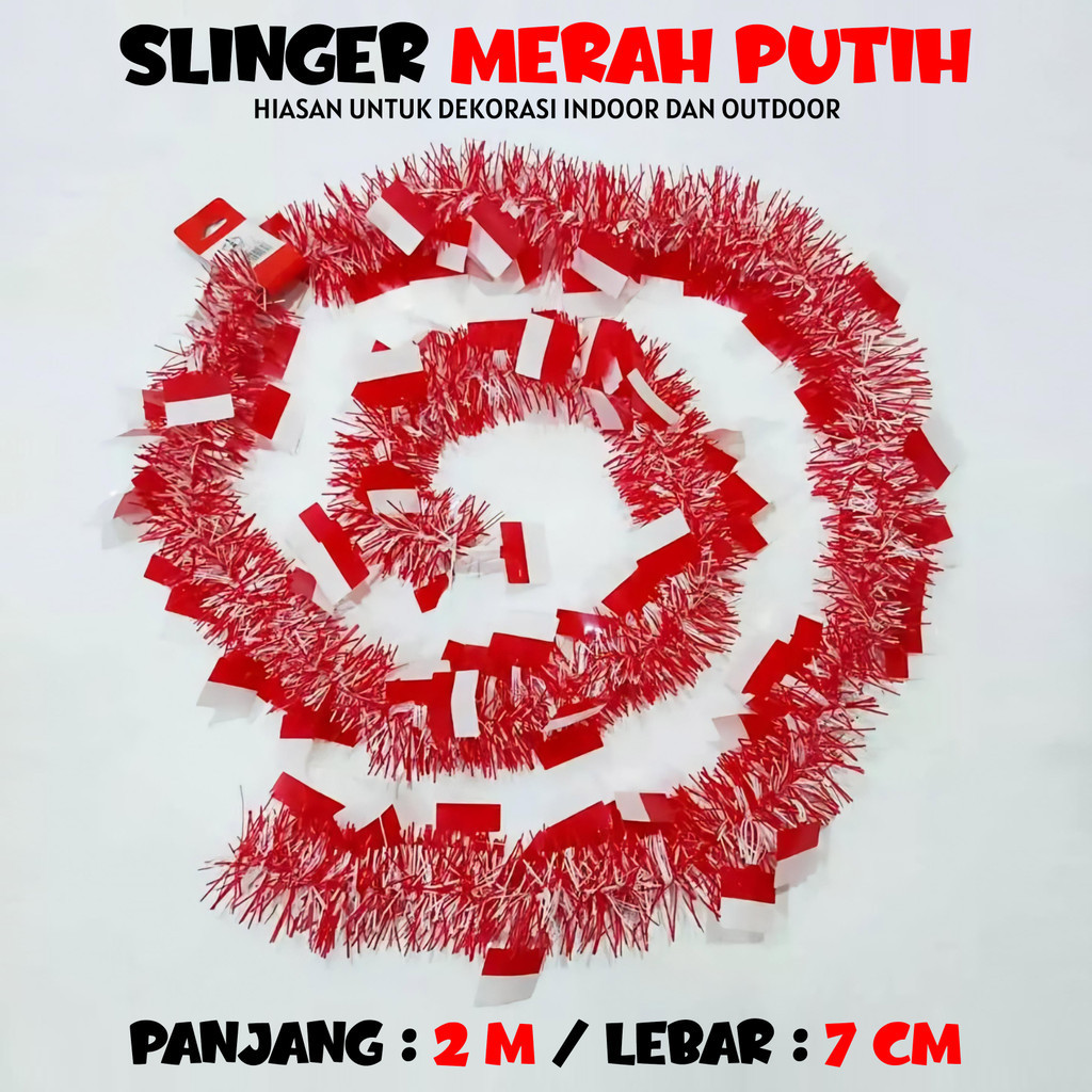 Jual Slinger Merah Putih / Dekorasi 17 Agustus Harga Murah | Shopee ...
