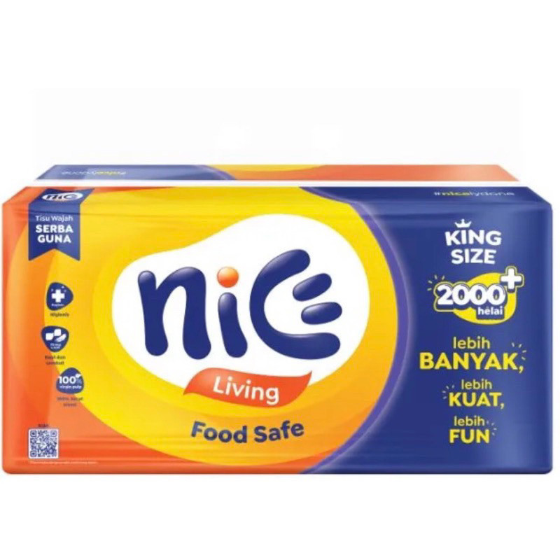 Jual Tissue Nice 1000 gram 2ply | Tissue Wajah Merk Nice | Shopee Indonesia