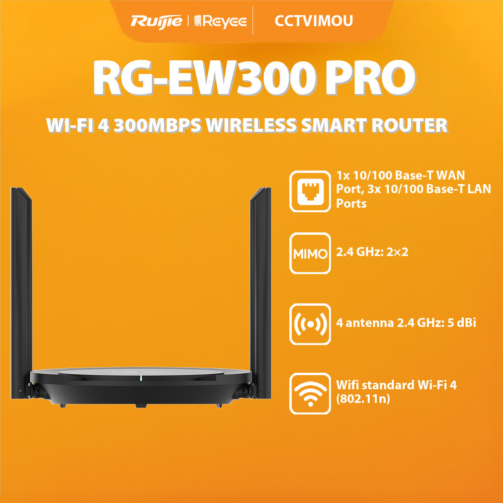 Jual RUIJIE REYEE RG-EW300 PRO WI-FI 4 300MBPS WIRELESS SMART ROUTER | Shopee Indonesia