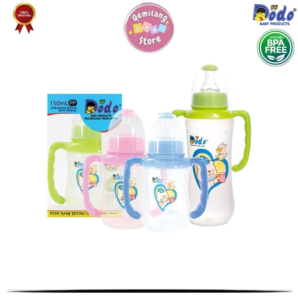 Jual Botol Susu PP Streamline Handle Dodo (150 ml, 180ml) | Shopee Indonesia
