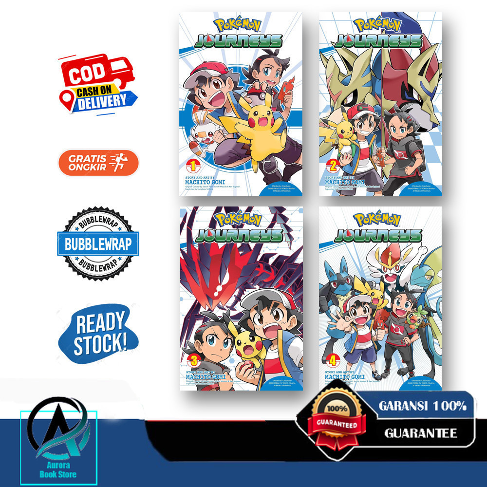 Jual komik Pokémon Journeys, Vol 1-4 (English) | Shopee Indonesia