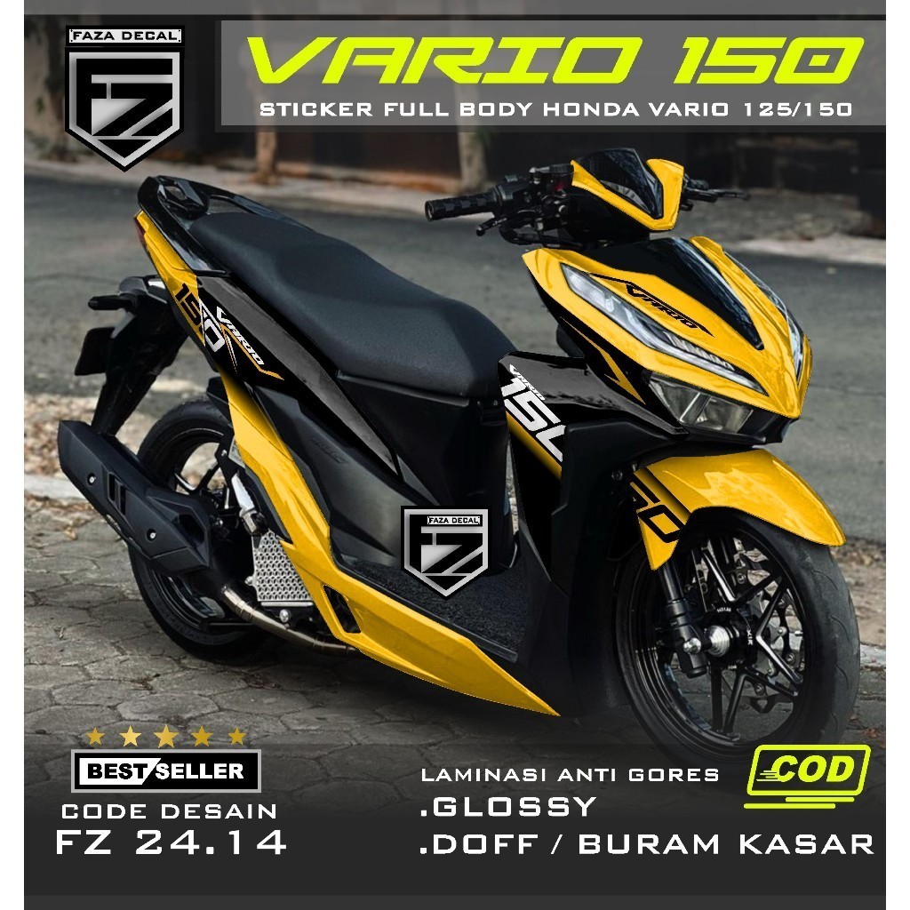 Jual (COD)Decal stiker VARIO 125/150 NEW Full Body Simpel grafis ...