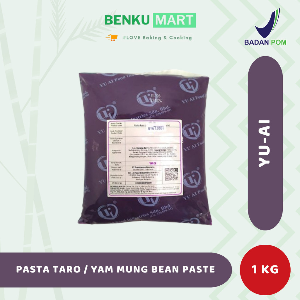 Jual Yu-Ai Pasta Rasa Taro Talas Yu Ai Yam Mung Bean Paste 1 Kg ...