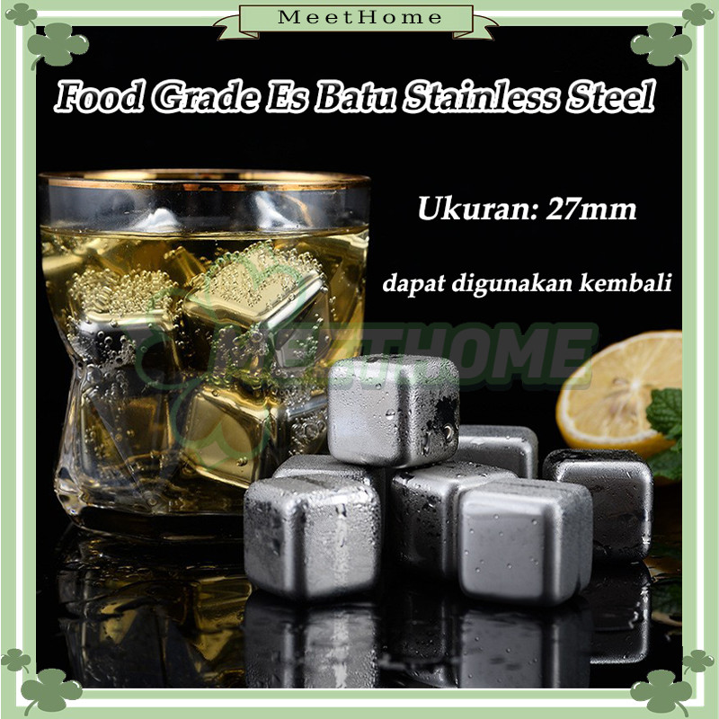 Jual Es Batu Stainless Steel Reusable/Es Batu Stainless Food Grade/Ice ...
