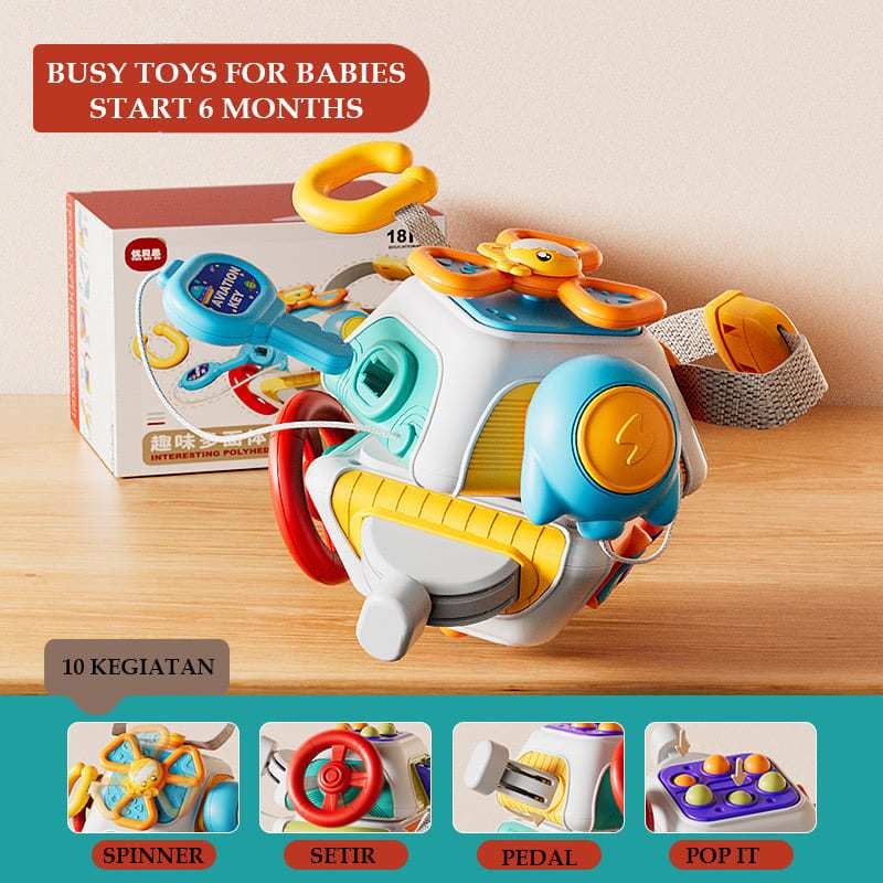 Jual BI08HG ELC-baby busy box edukasi/baby busy toys/mainan anak 6 ...
