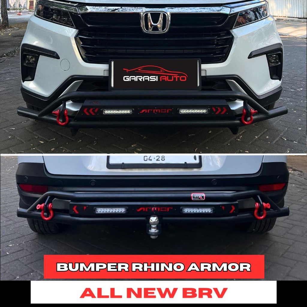 Jual Tanduk Depan Towing Belakang Mobil All New BRV Bumper Rhino Armor ...