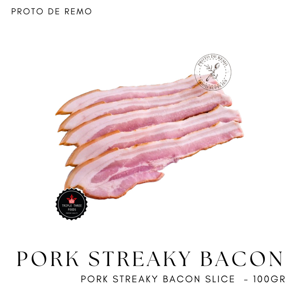 Jual Pork Bacon Slice | Daging Babi Streaky Bacon & Back Bacon Slice ...