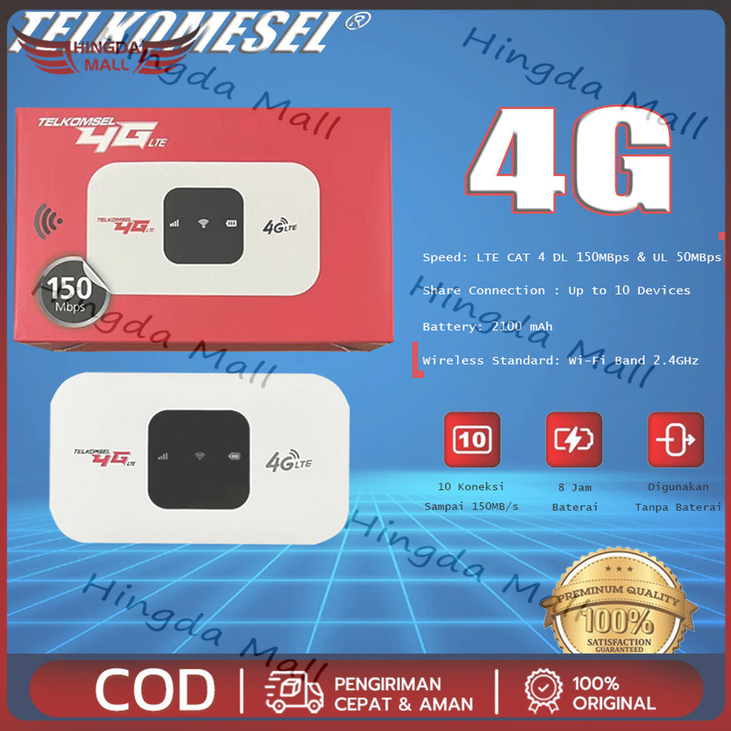 Jual MIFI MODEM WIFI 4G UNLOCK OPERATOR Perdana Telkomsel By.u/ 150 ...