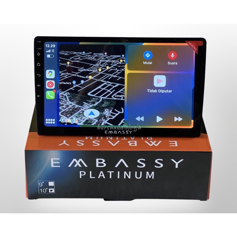 Jual Head unit Android Embassy Platinum Neptunus 9 Inch dan 10 Inch Memory 2/32 Carplay Android ...