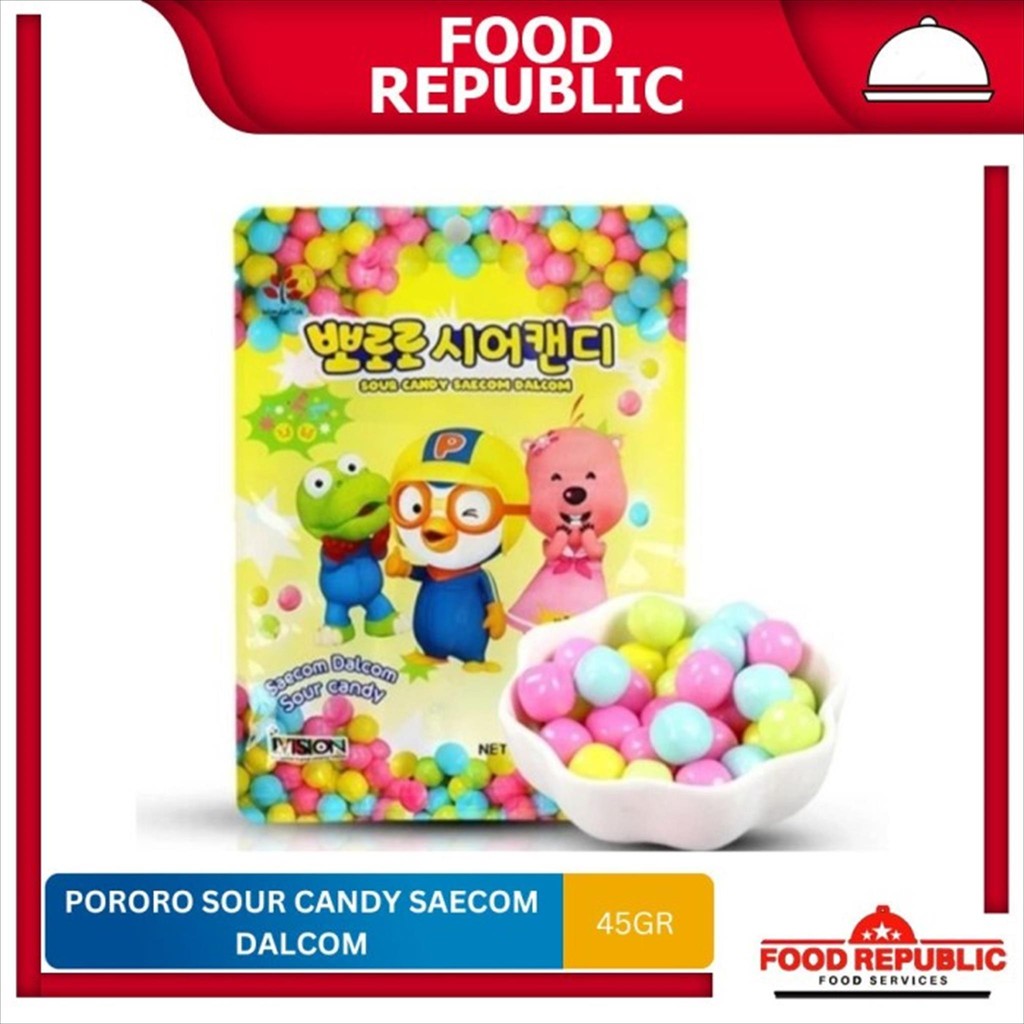 Jual Permen Pororo Sour Candy Permen Asam Rasa Buah 45g Korea Saecom ...