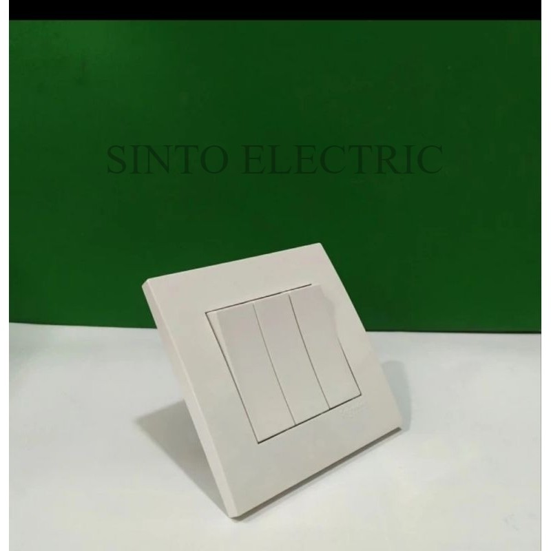 Jual SCHNEIDER Vivace Saklar 3 Gang 1 Way Saklar Triple 1 Arah dengan LED | Shopee Indonesia